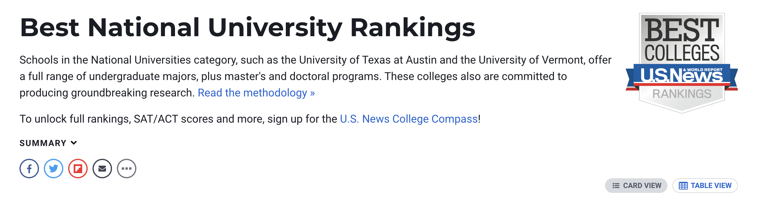 How useful are college rankings? – The Circle